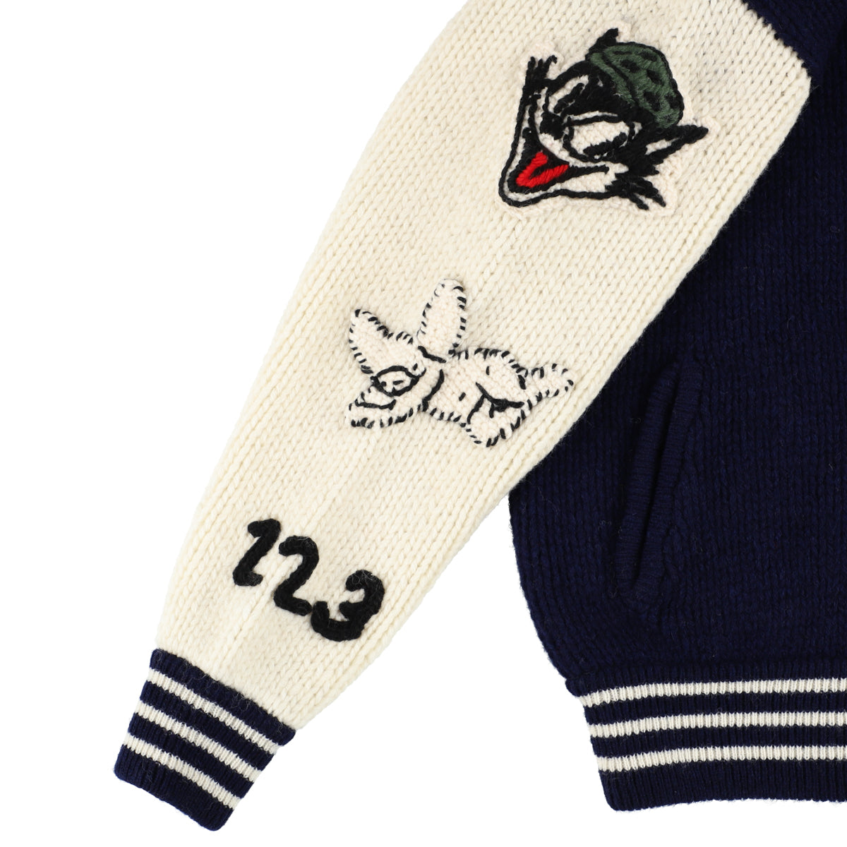 Knitted Varsity Navy – Montmartre New York